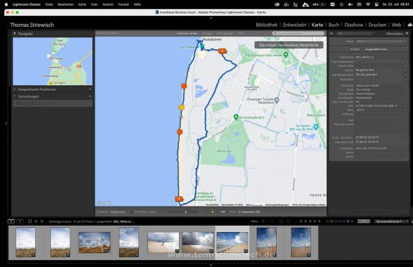 Lightroom: GPS-Tracks nutzen und anpassen